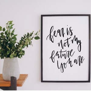 Fear is Not My Future Song Lyrics Print Brandon Lake Chandler Moore ...