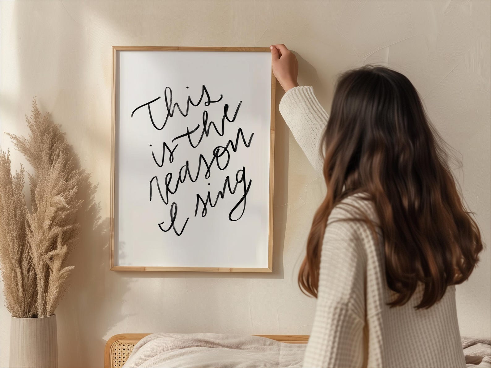 Reason I Sing Song Lyrics Wall Art Print Phil Wickham Worship Poster ...