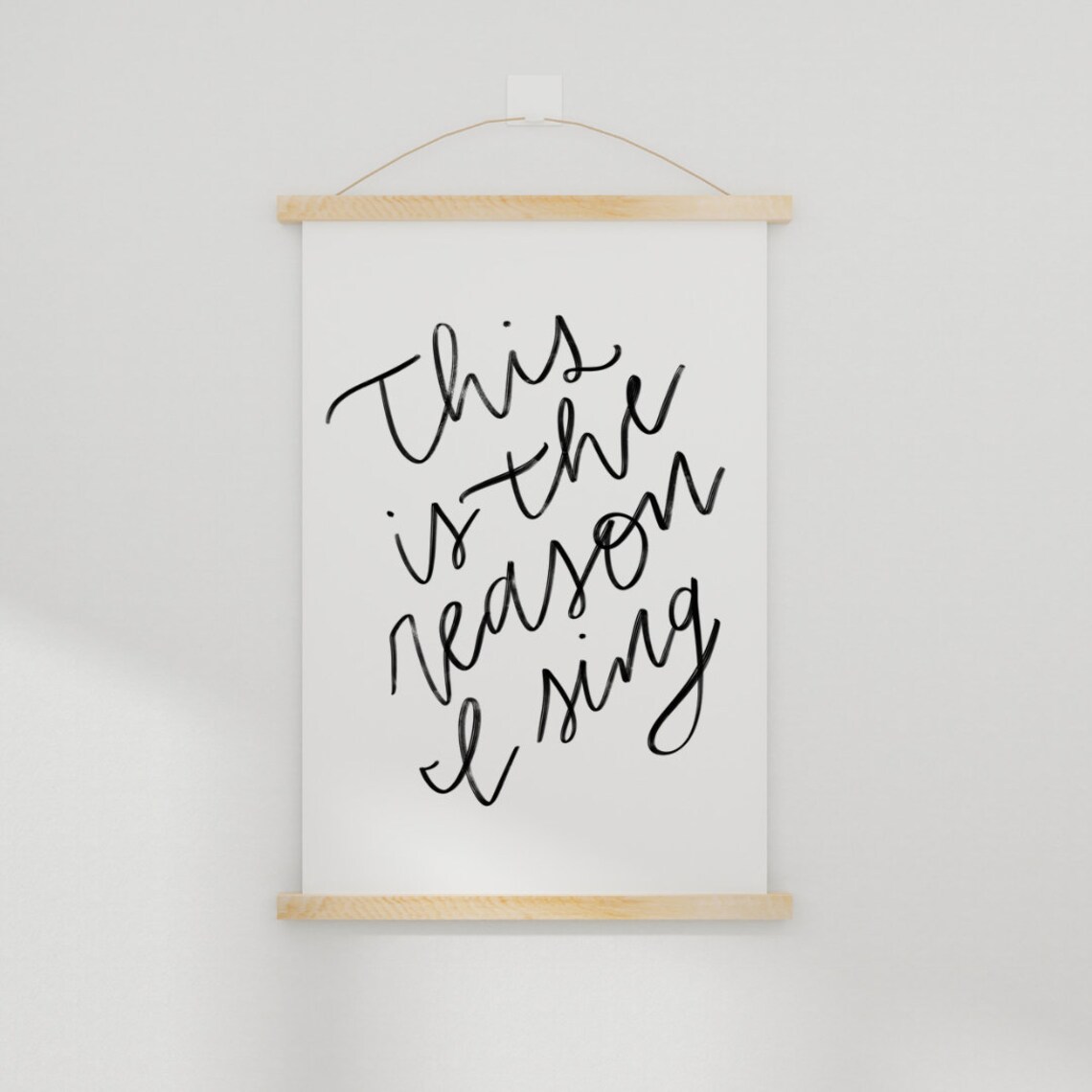 Reason I Sing Song Lyrics Wall Art Print Phil Wickham Worship Poster ...