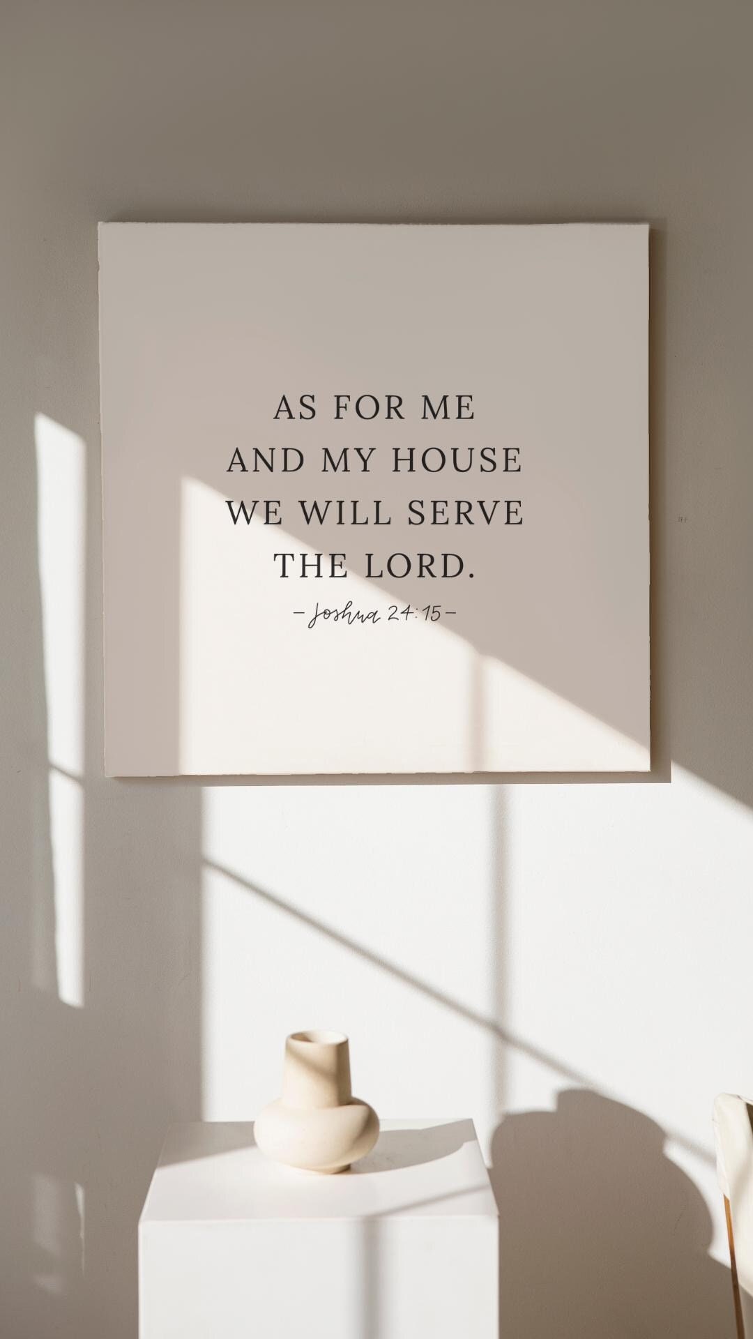 Modern Christian Wall Art as for Me and My House Print Modern Bible ...