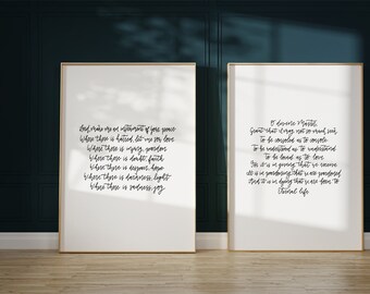 Prayer of Saint Francis of Assisi Lord Make Me an Instrument of Your ...