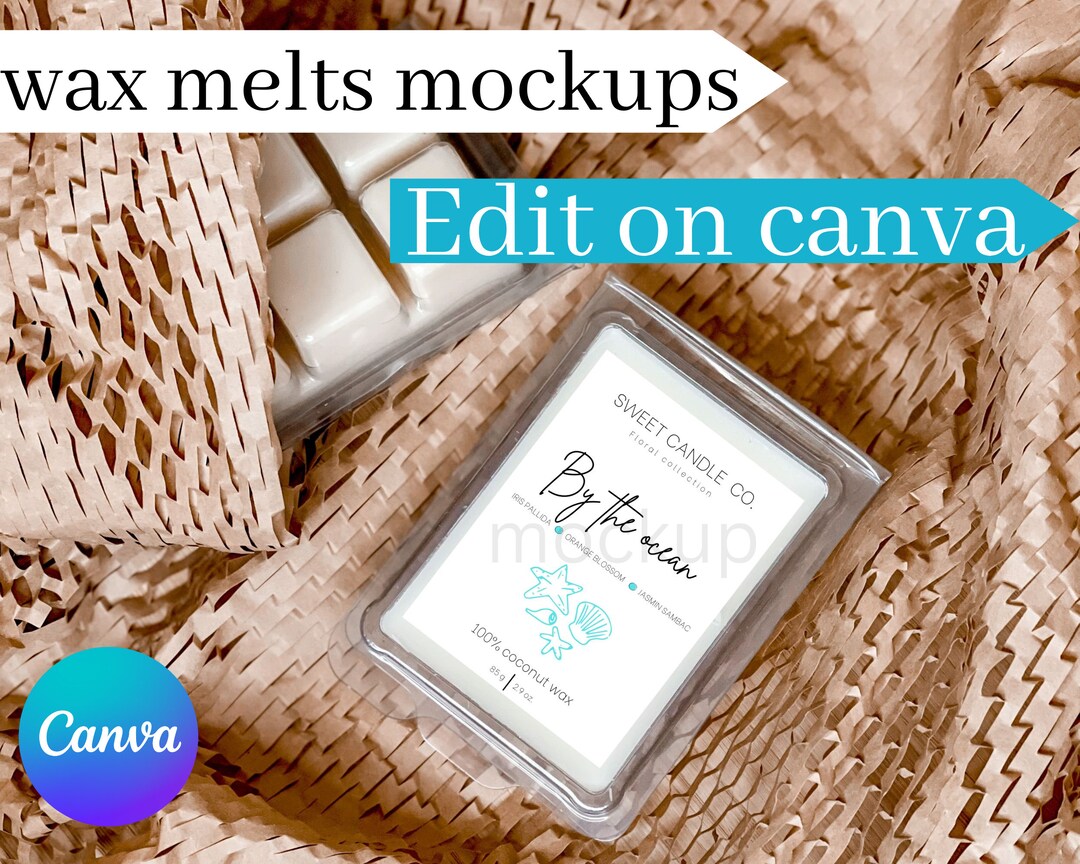 Wax Melts Mockups | Edit on Canva | Simple Mockup| Mockups for Etsy ...