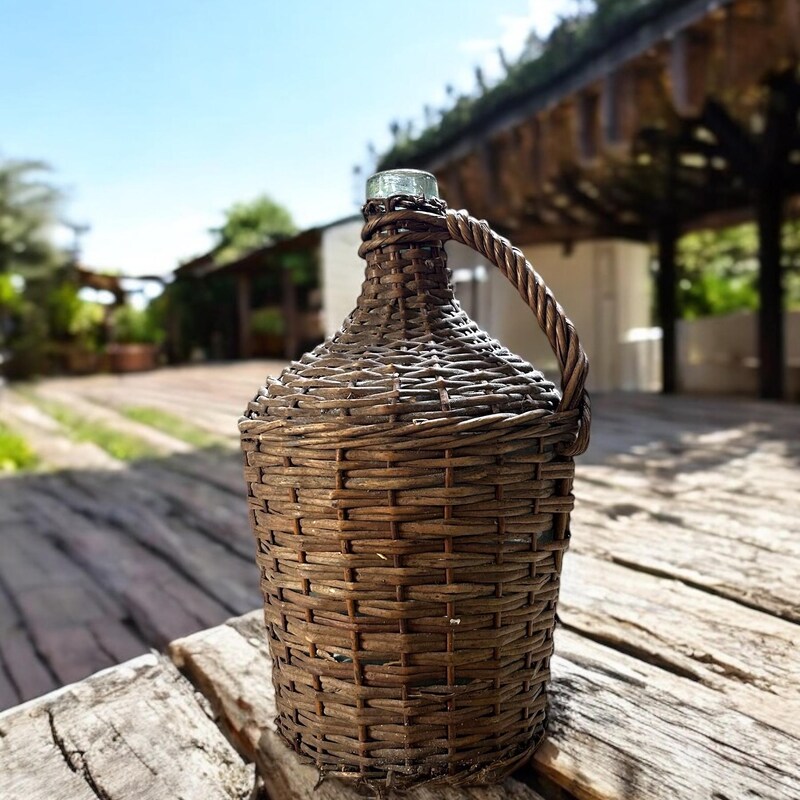Wicker Demijohn - Etsy