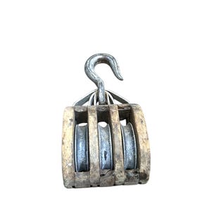 Antique Wooden Ships Hoist Pilley in Excellent Antique Condition Rare ...