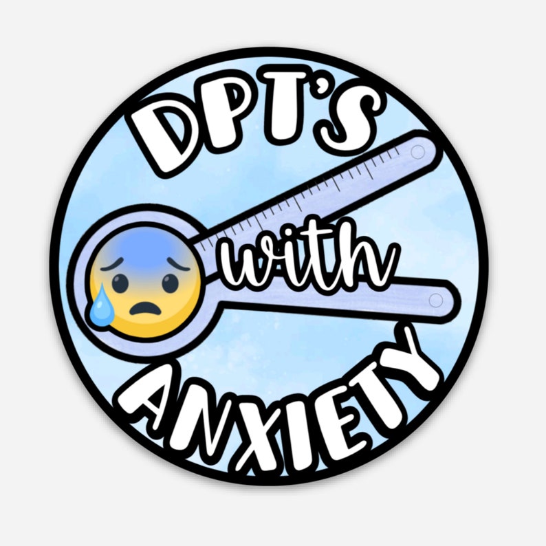 Dpt's With Anxiety Logo- Sticker - Etsy