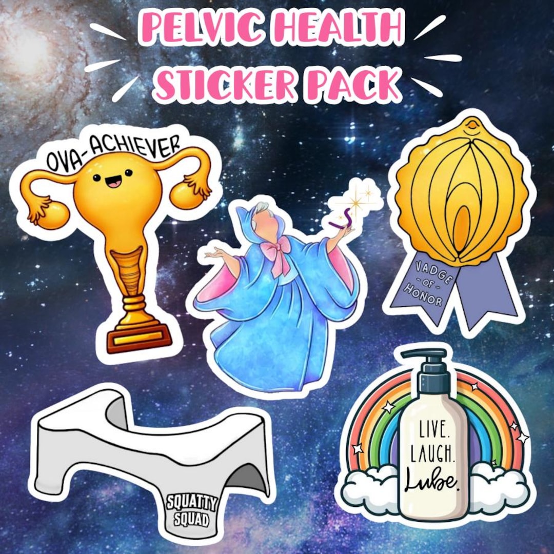 Pelvic Health Sticker Pack || Physical Therapy || Funny Sticker ...