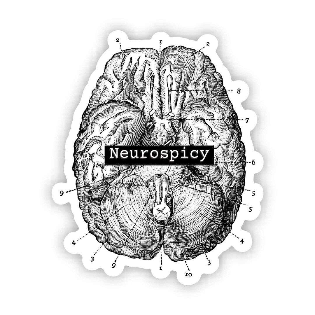 Neurospicy Sticker | Funny Sticker | Mental Health | ADHD - Etsy