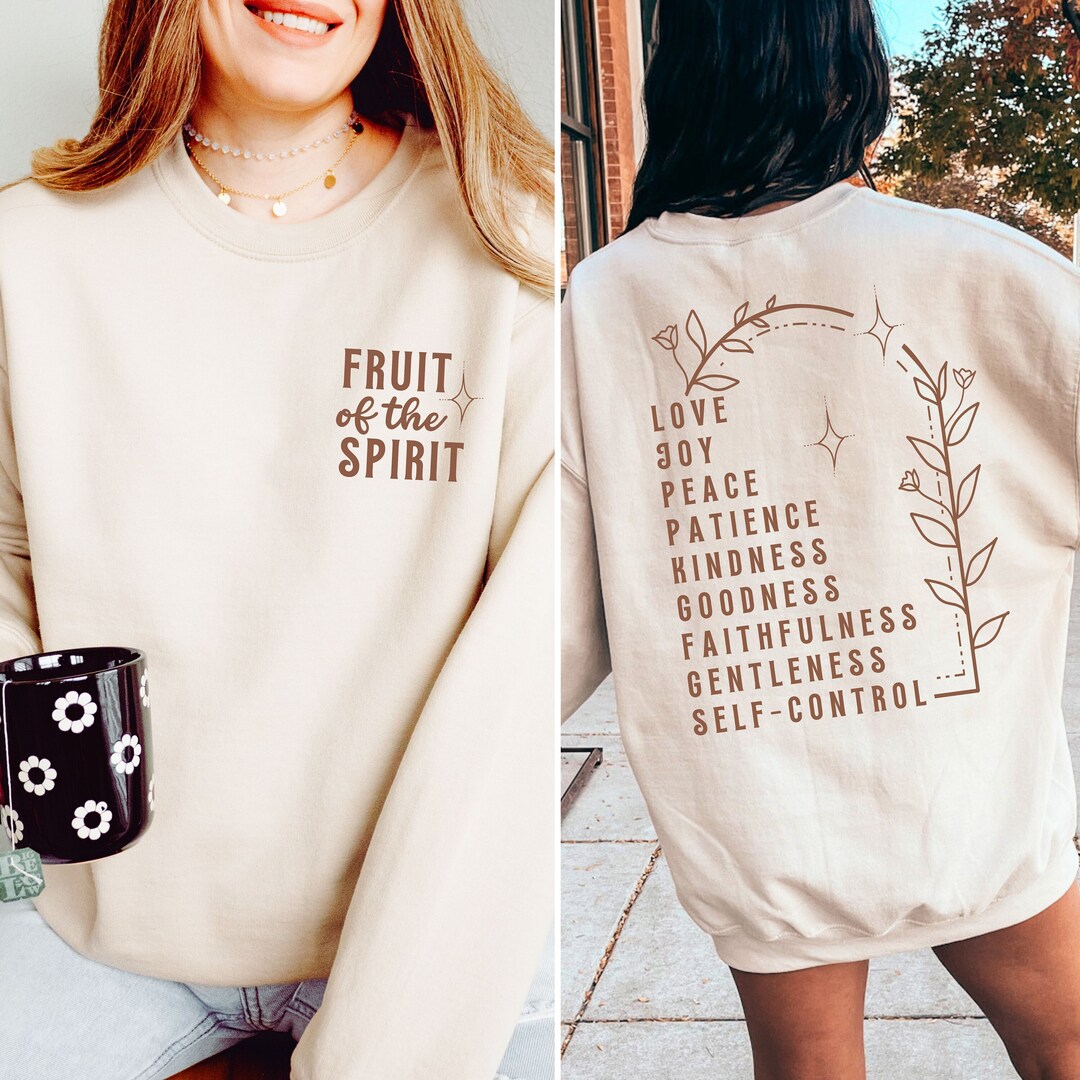 Fruit of the Spirit Christian Crewneck Christian Sweatshirt Christian ...