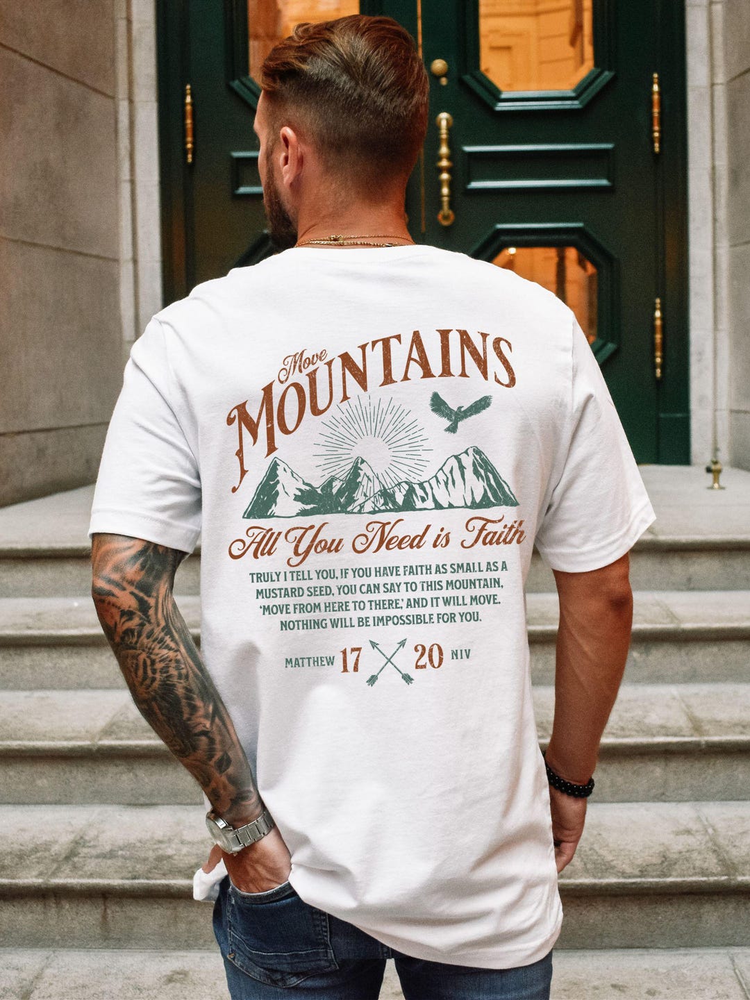 Christian Shirts for Men Faith Shirt Christian Streetwear Faith Based ...