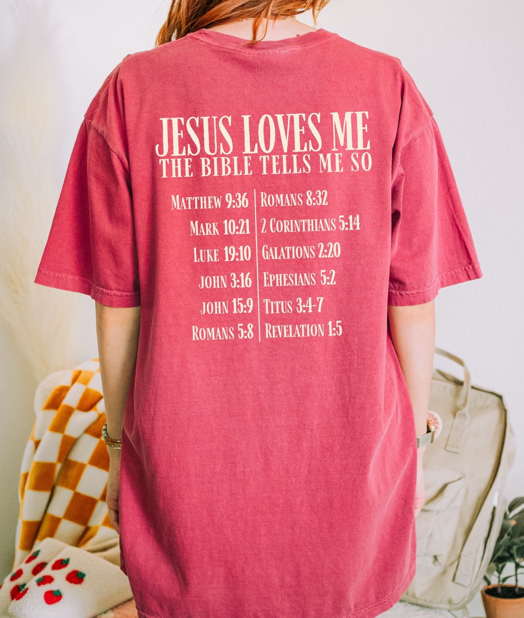 Jesus Loves Me Christian Merch Worship Shirt Church Camp Shirt Catholic ...