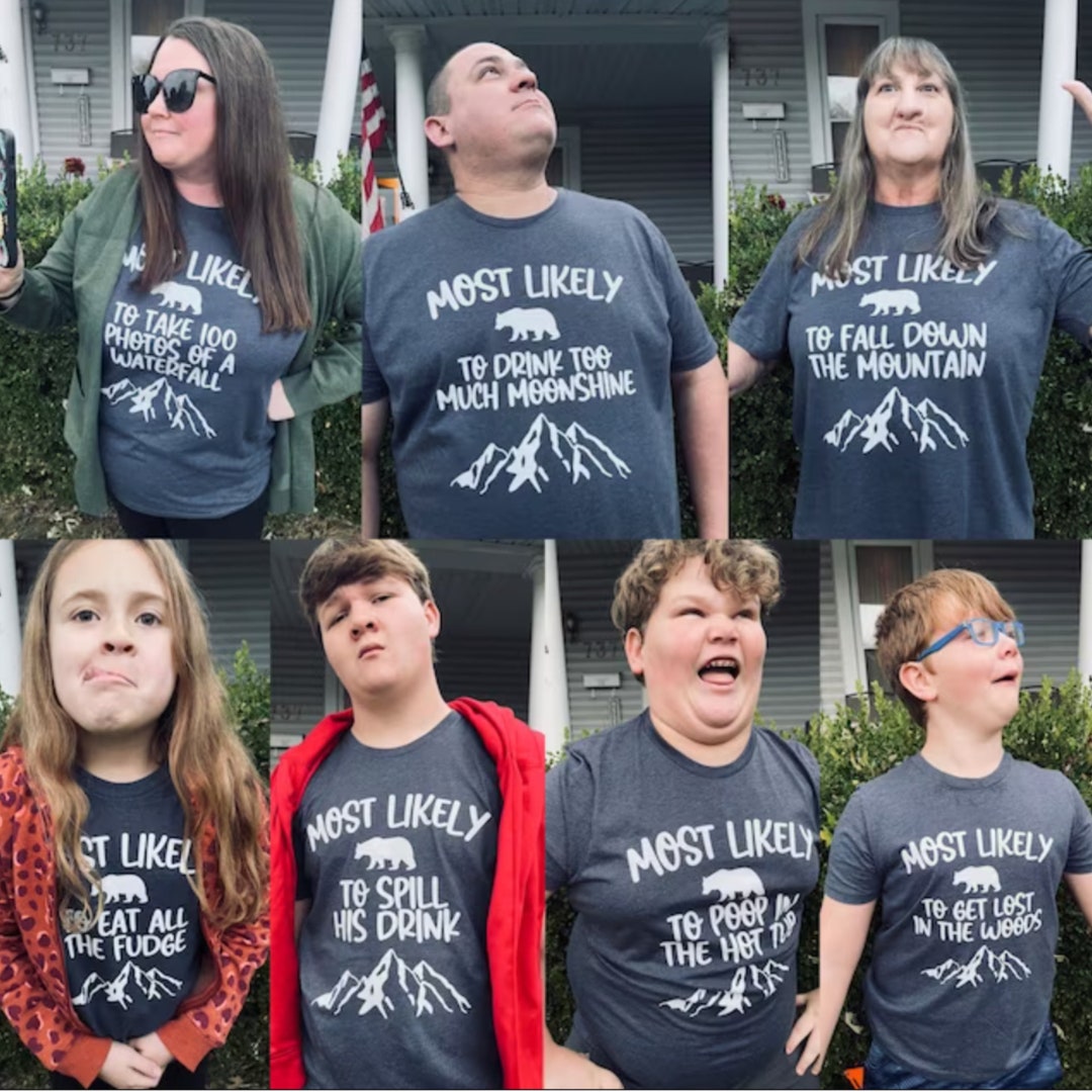 Custom Family Vacation Shirts, Most Likely to T-shirts, Funny Vacay ...