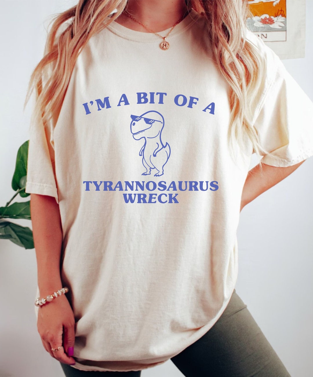 Tyrannosaurus Wreck Meme Shirt Weirdcore Punny Shirt Shirts That Go ...