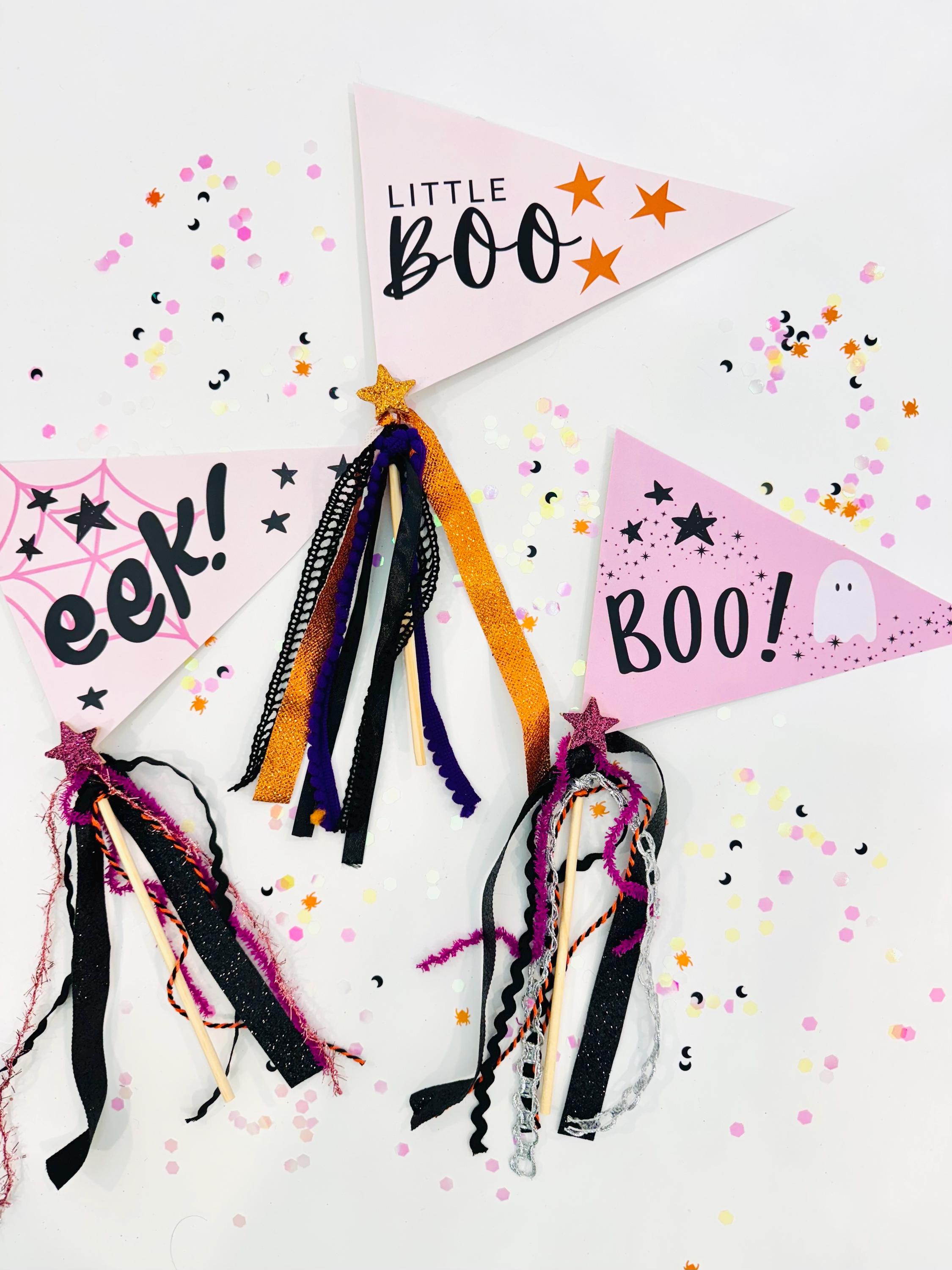 Halloween Boo-basket Pennant Flag - Etsy