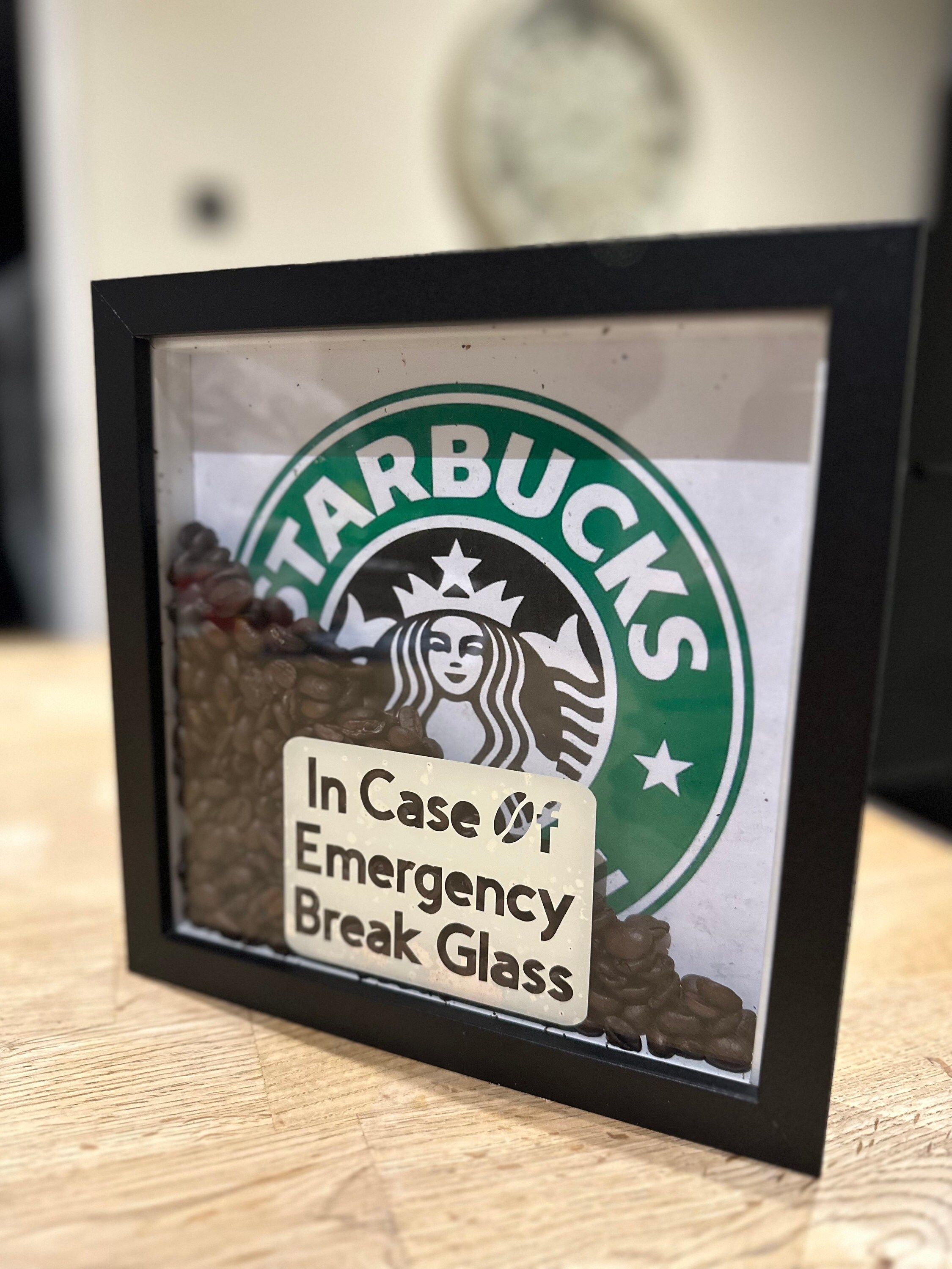 In Case of Emergency Break Glass Coffee Box Frame - Etsy