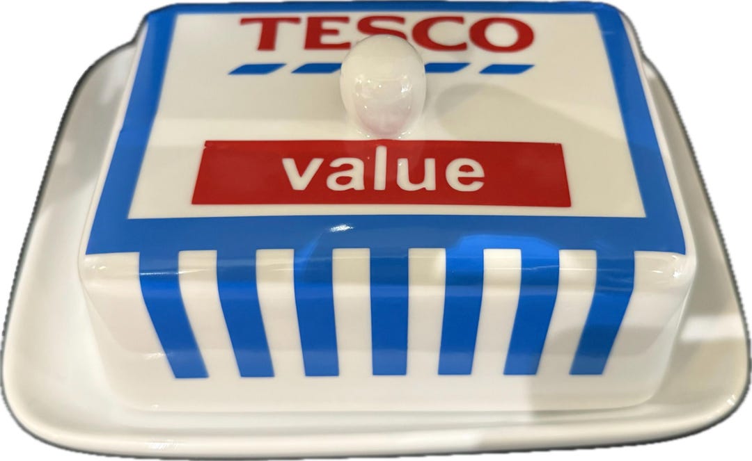 Retro Tesco Value Dish - Etsy UK