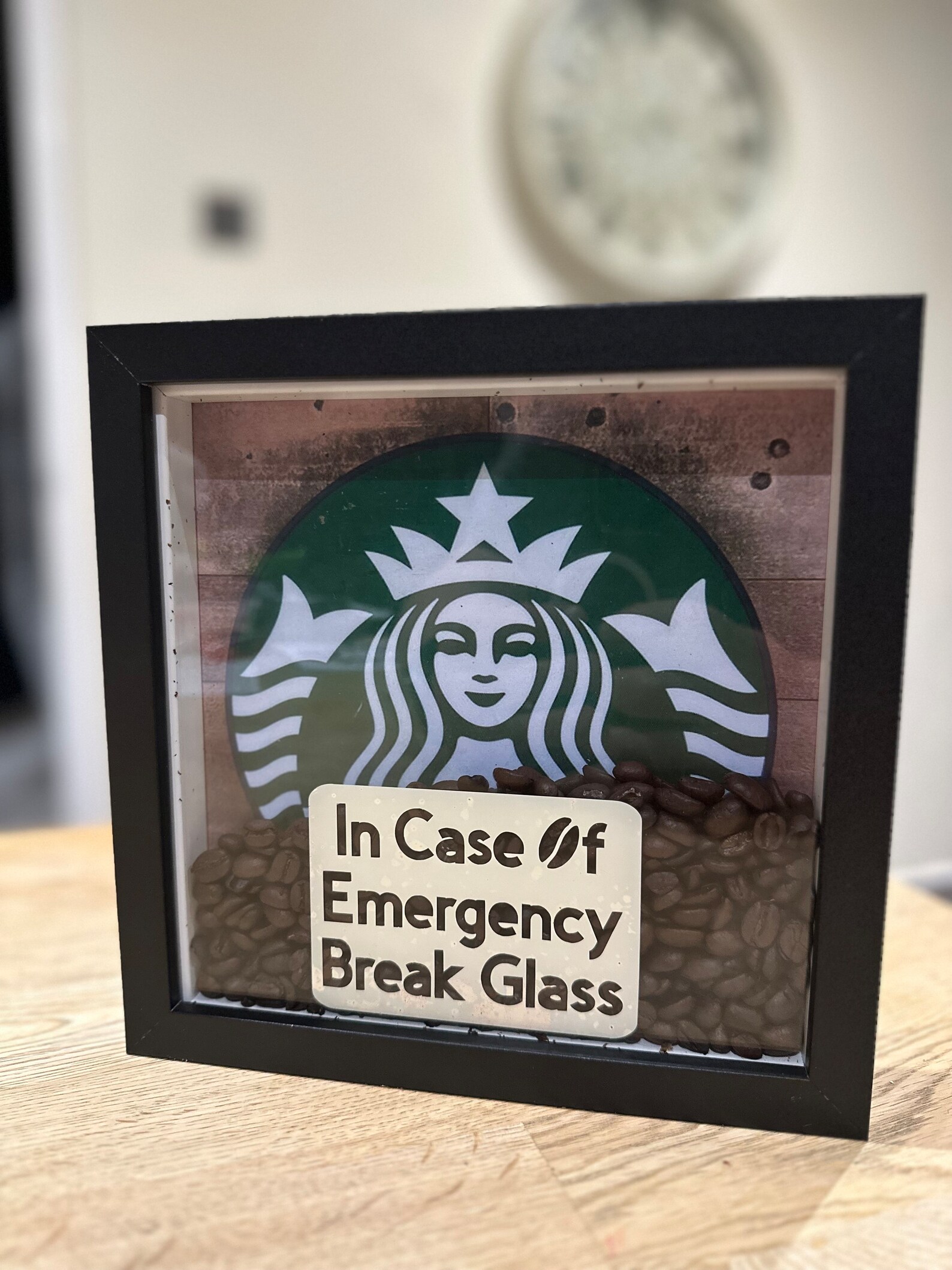 In Case of Emergency Break Glass Coffee Box Frame - Etsy