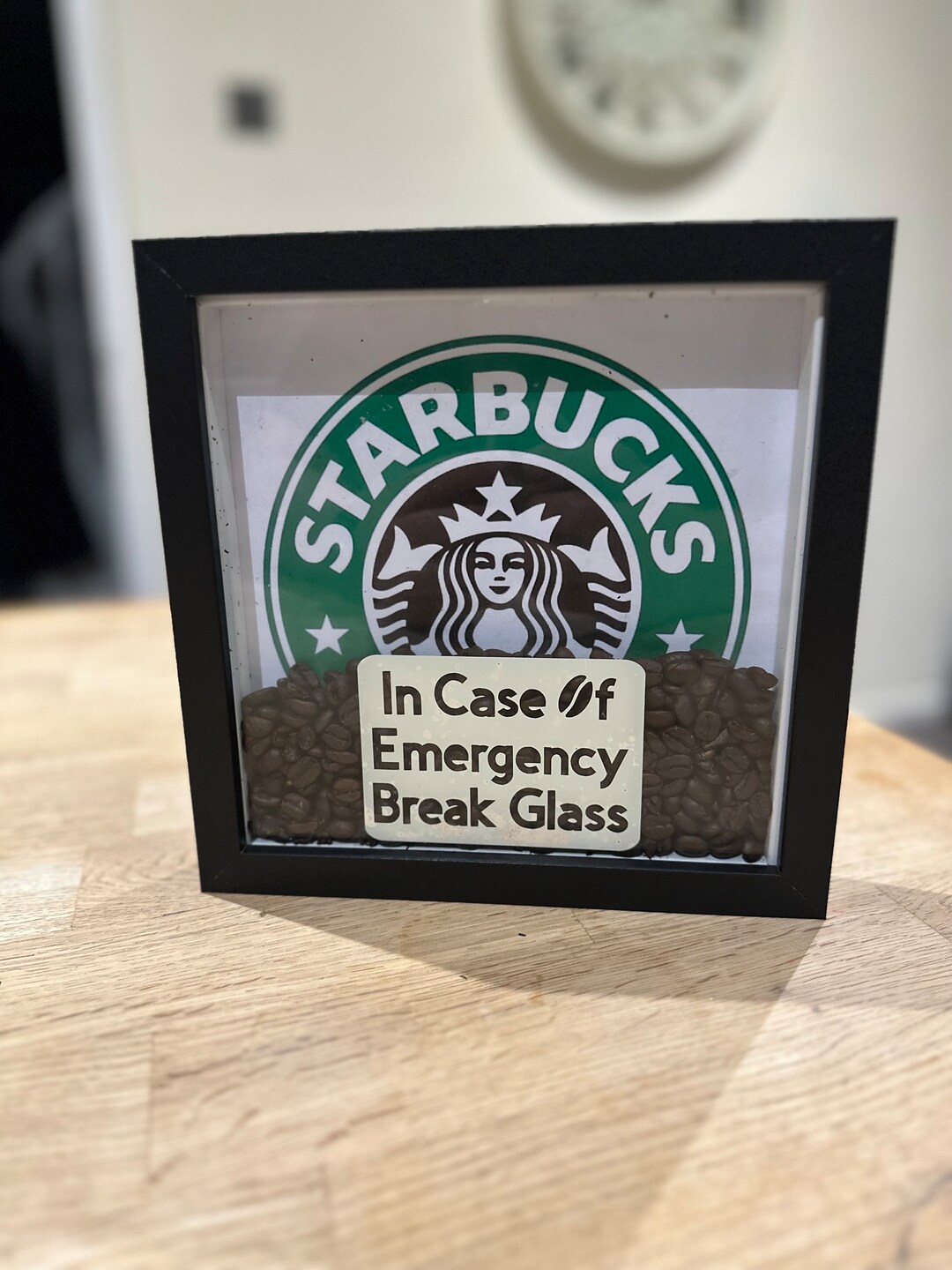In Case of Emergency Break Glass Coffee Box Frame - Etsy