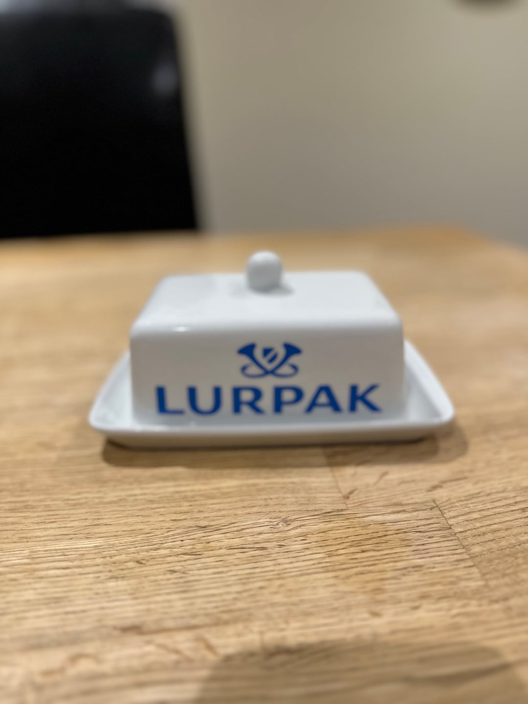 Lurpak Butter Dish | Ceramic Butter Dish | Blue Vinyl Logo | Fits 250g ...