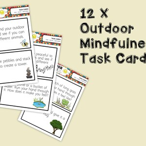 Outdoor Mindfulness Task Cards for Kids (digital Download / Printable ...