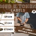 Mud Kitchen Labels - 29 Labels, PDF Download + Editable Version - Etsy