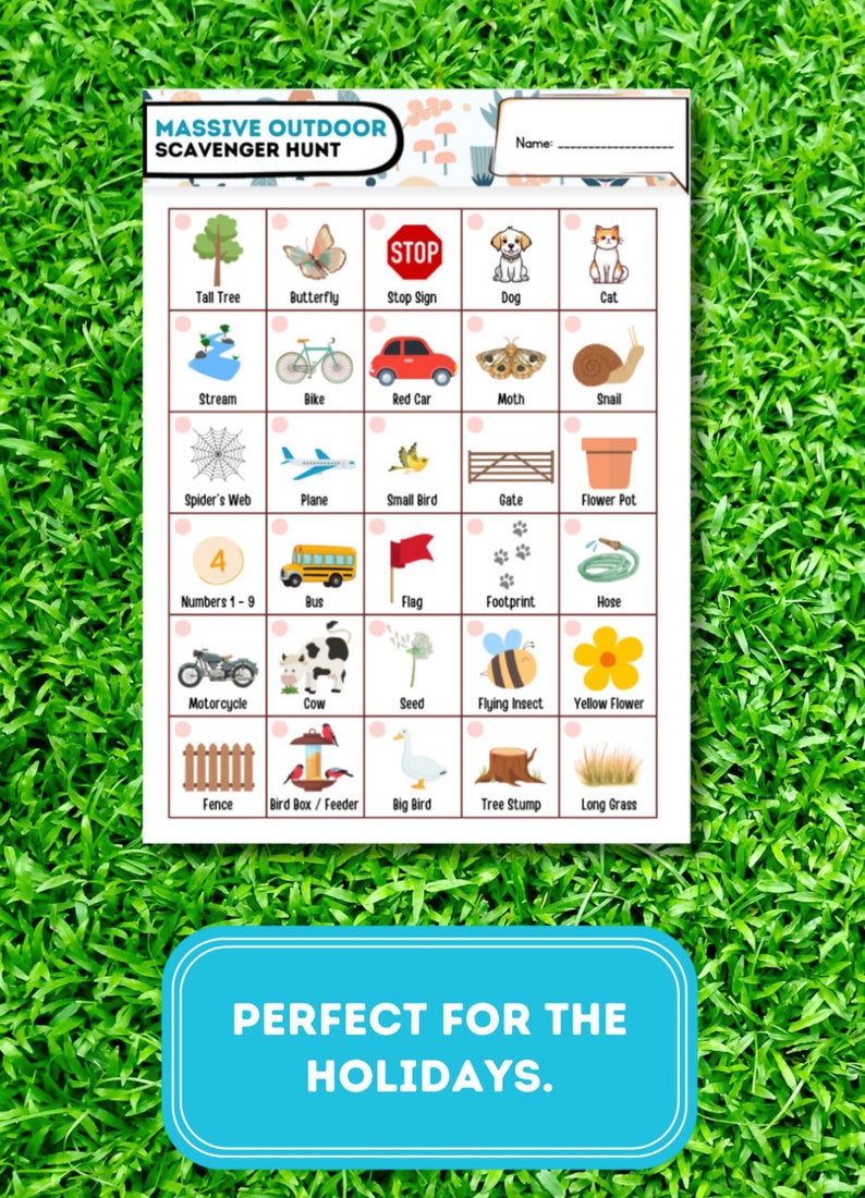 Outdoor Scavenger Hunt Bundle (digital Downloads / Printables) - Etsy