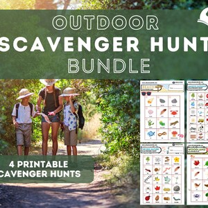 Outdoor Scavenger Hunt Bundle (digital Downloads / Printables) - Etsy