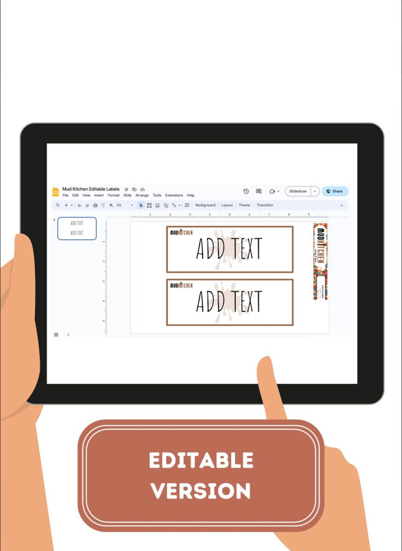 Mud Kitchen Labels - 29 Labels, PDF Download + Editable Version - Etsy