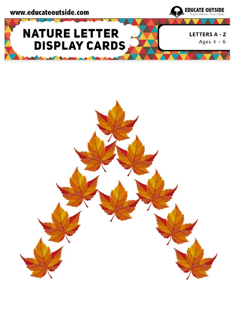 Alphabet Leaf Posters - Classroom Display, Digital Download - Etsy