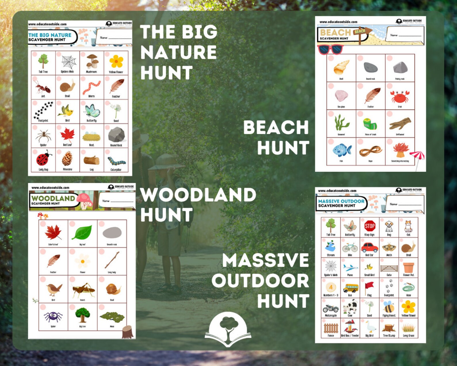 Outdoor Scavenger Hunt Bundle (digital Downloads / Printables) - Etsy