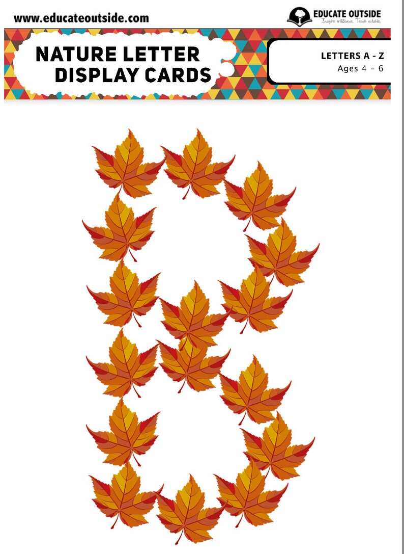 Alphabet Leaf Posters - Classroom Display, Digital Download - Etsy