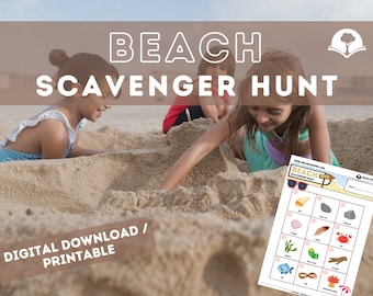 Beach Scavenger Hunt: Fun Seaside Activity for Kids (PDF Download) - Etsy