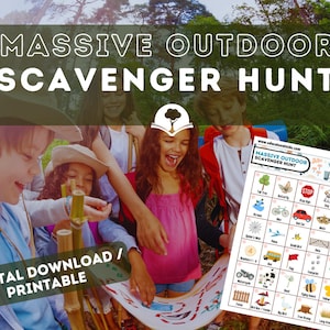 Massive Outdoor Scavenger Hunt (digital Download / Printable) - Etsy