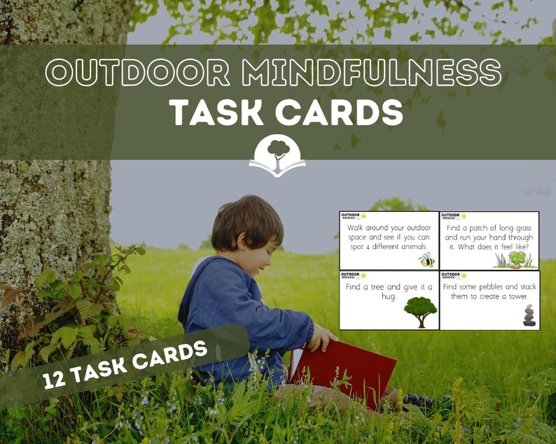 Outdoor Mindfulness Task Cards for Kids (digital Download / Printable ...