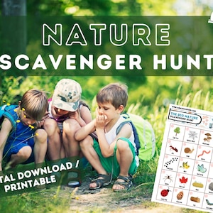 Nature Scavenger Hunt (digital Download / Printable) - Etsy