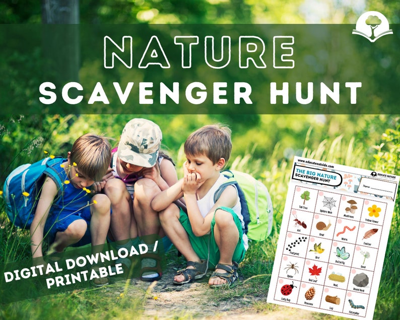 Nature Scavenger Hunt (digital Download / Printable) - Etsy