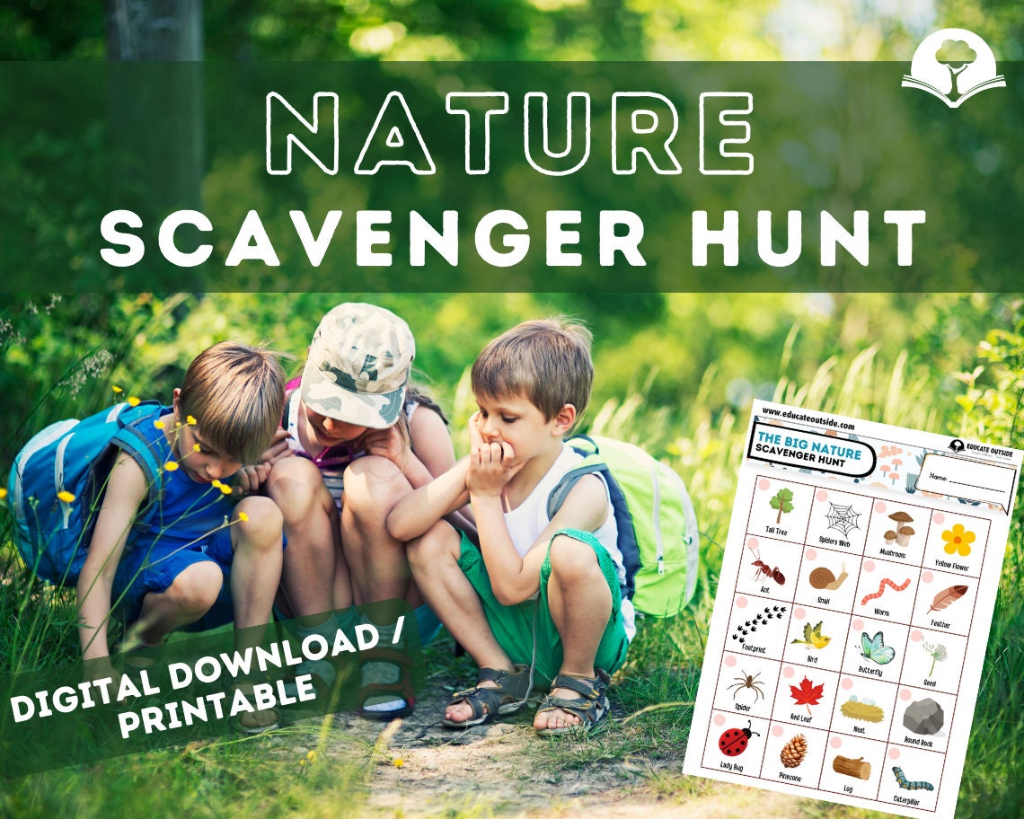 Nature Scavenger Hunt (digital Download / Printable) - Etsy