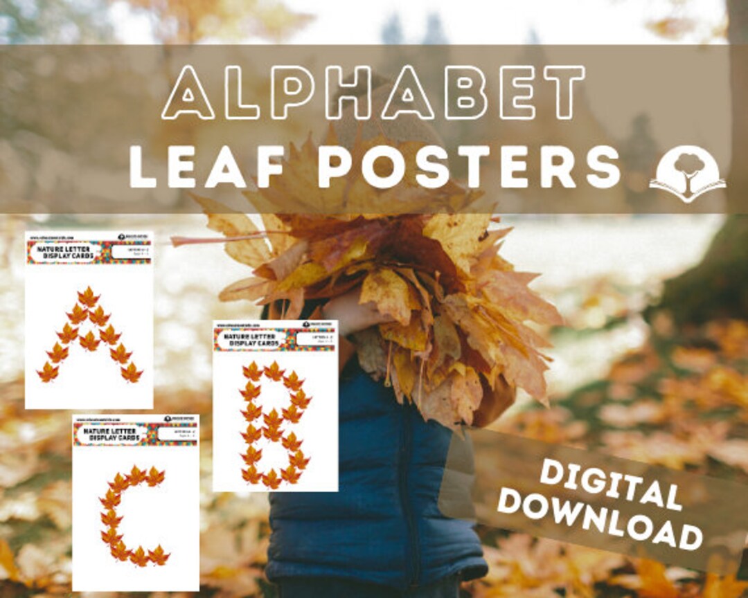Alphabet Leaf Posters - Classroom Display, Digital Download - Etsy