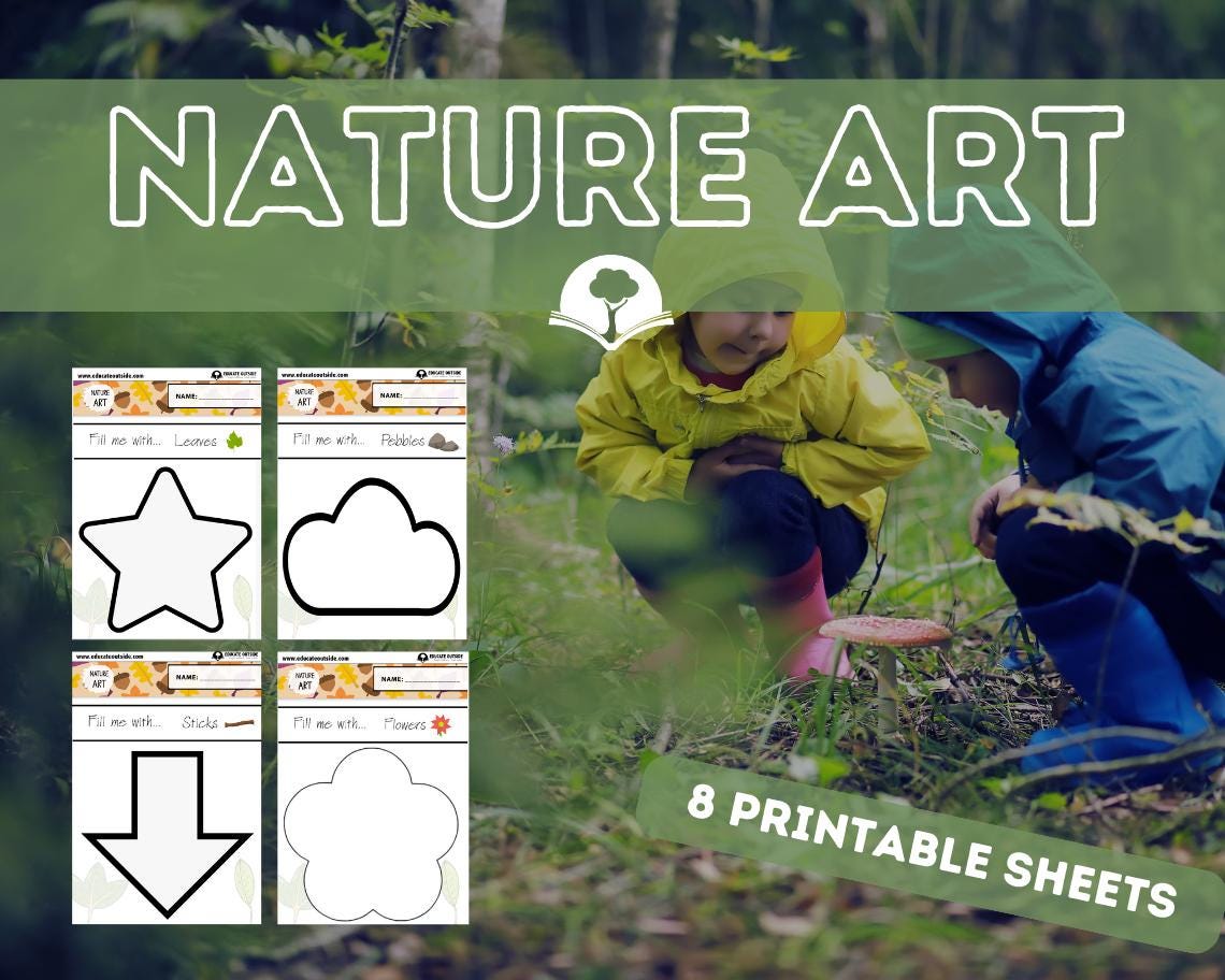 Nature Art Activity for Kids (digital Download / Printable) - Etsy