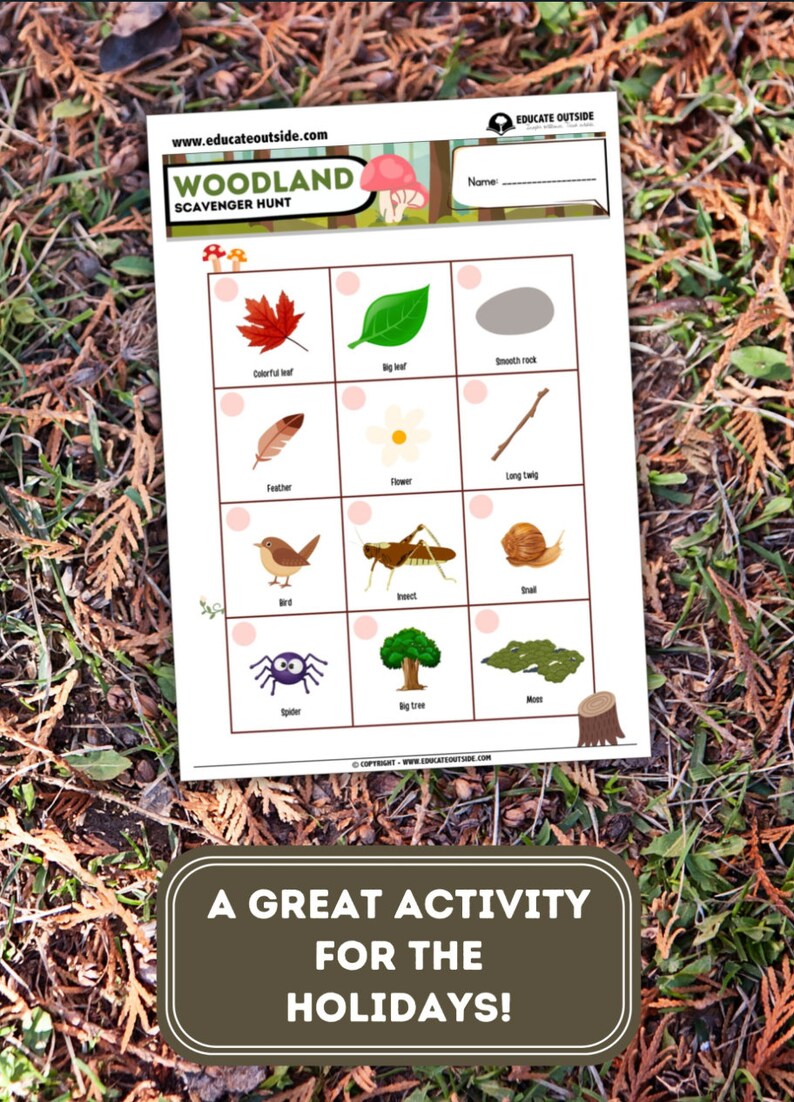 Outdoor Scavenger Hunt Bundle (digital Downloads / Printables) - Etsy