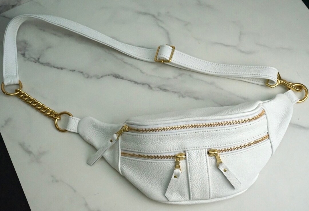 White Leather Sing, Womens White Leather Crossbody Bag, Purse, Handmade ...