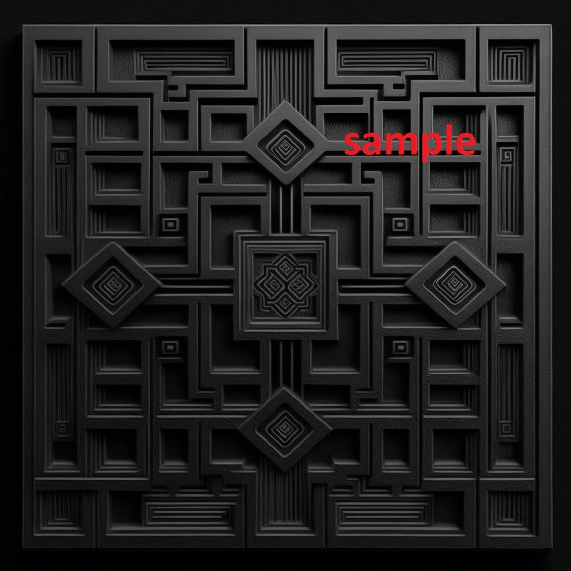 Art Deco Brutalist Tile Inspired by Frank Lloyd Wright's Ennis House ...