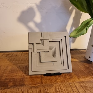 Brutalist Concrete Ennis House Tile: Frank Lloyd Wright Architecture - Etsy
