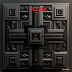 Art Deco Brutalist Tile Inspired by Frank Lloyd Wright's Ennis House ...