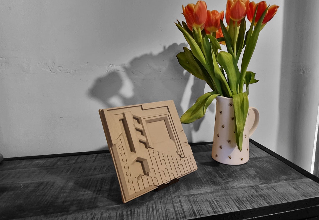 Brutalist Concrete Freeman House Tile, Frank Lloyd Wright Art Deco ...
