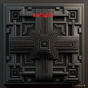 Art Deco Brutalist Tile Inspired by Frank Lloyd Wright's Ennis House ...