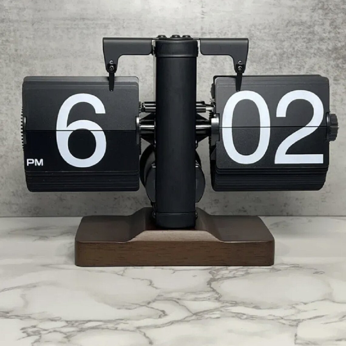 Retro Flip Page Desk Clock, Art Deco Mid Century Modern, Gift Man Cave ...