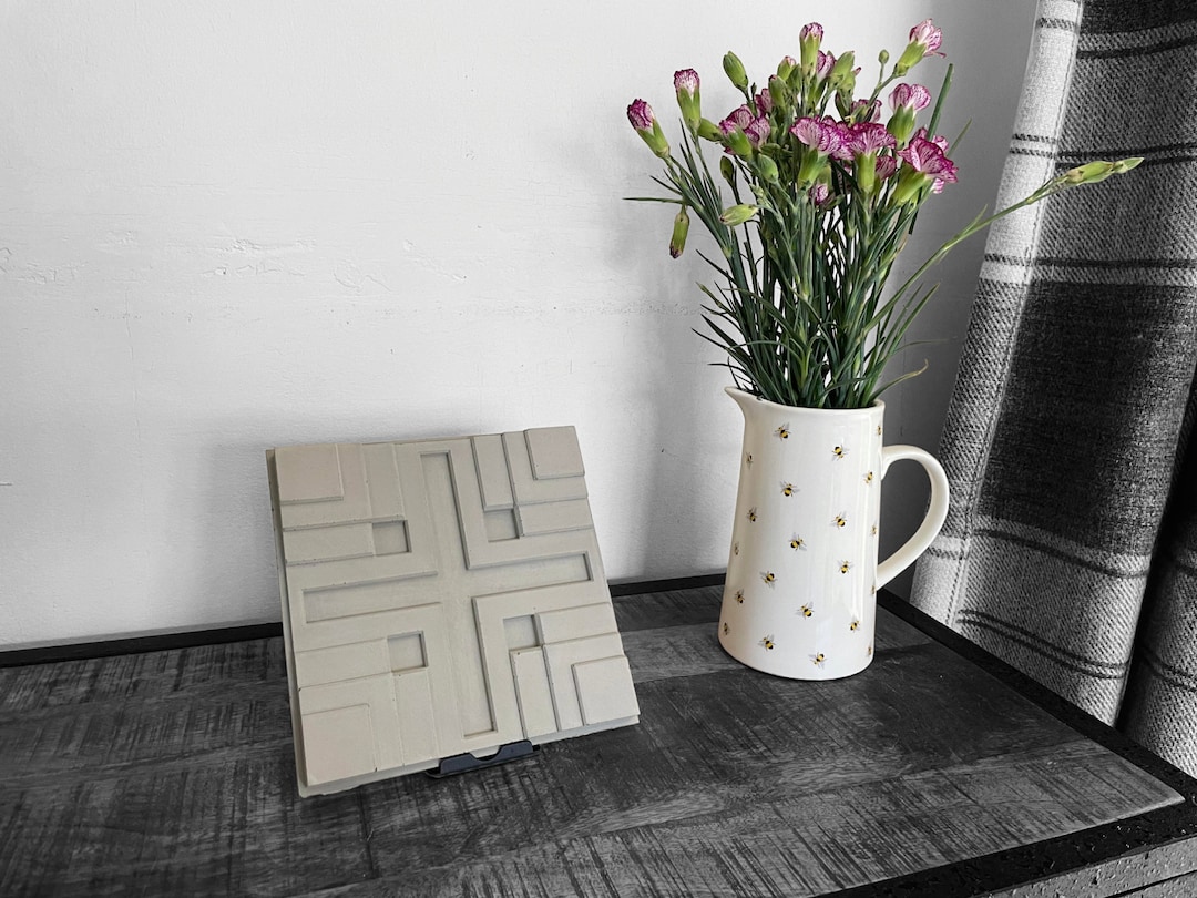 Brutalist Concrete Millard House Tile Set: Frank Lloyd Wright Replica ...