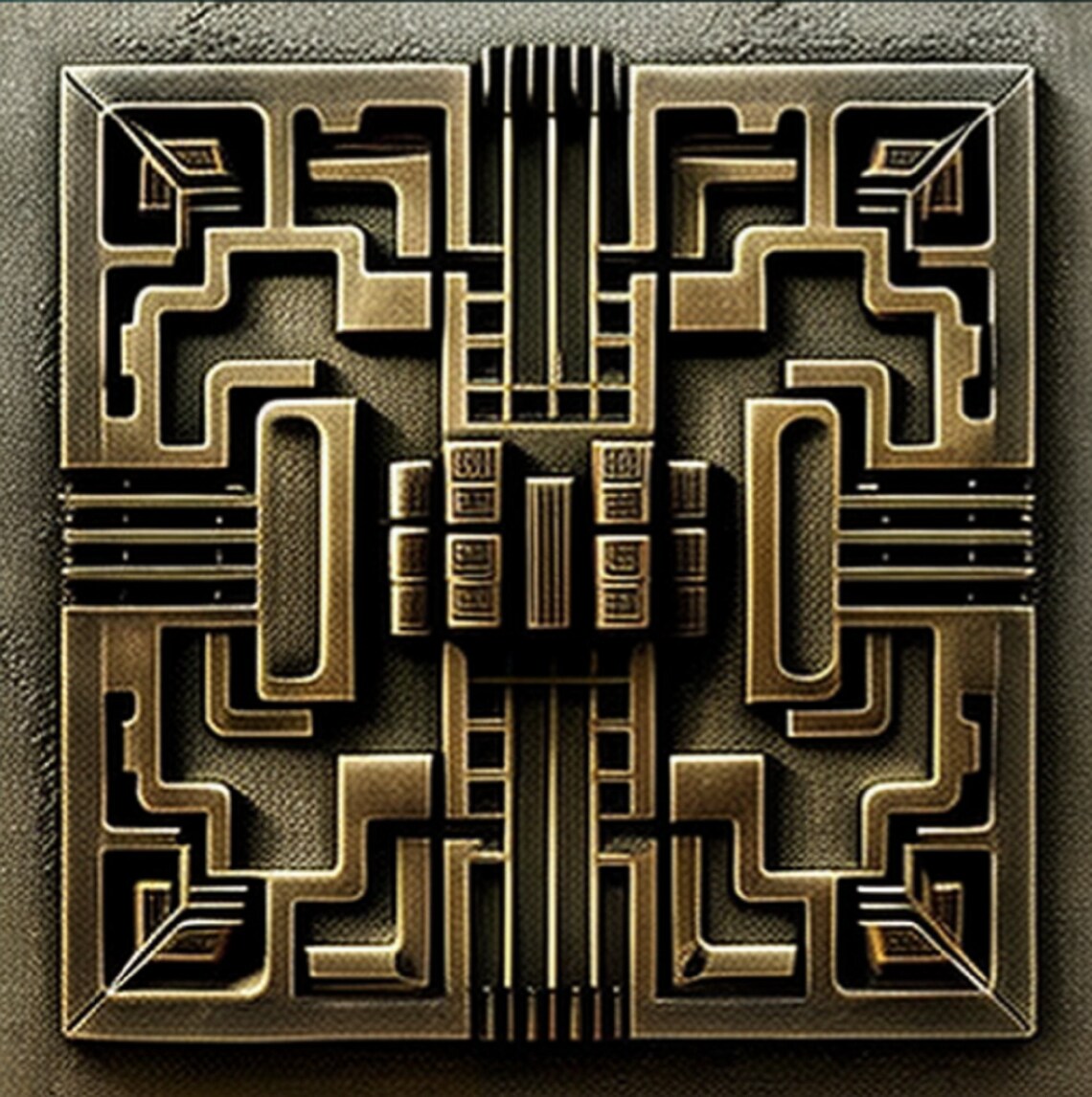 Art Deco Tile Inspired by Frank Lloyd Wright's Ennis House Digital ...