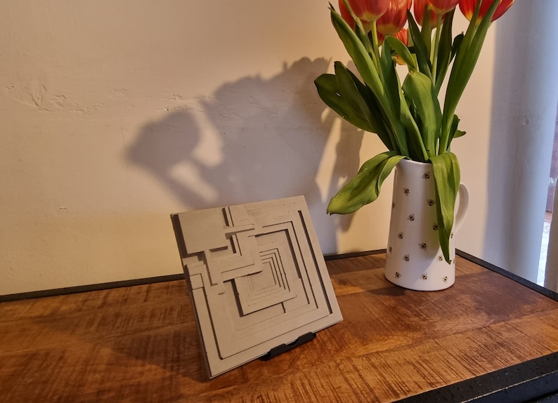 Brutalist Concrete Ennis House Tile: Frank Lloyd Wright Architecture - Etsy