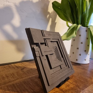 Brutalist Concrete Ennis House Tile: Frank Lloyd Wright Architecture - Etsy